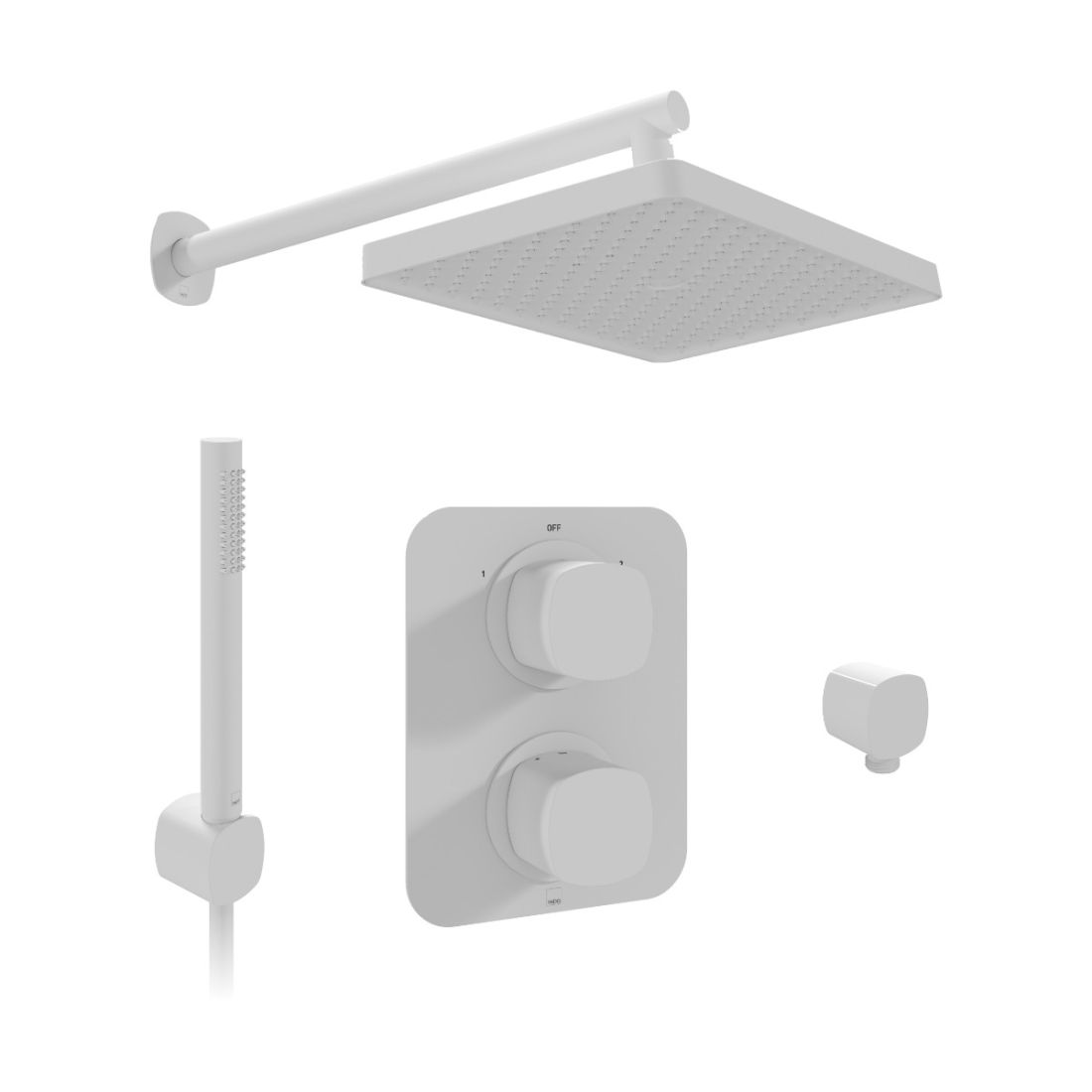 VADO Cameo 2 Outlet Concealed Thermostatic Showering Package with Mini ...